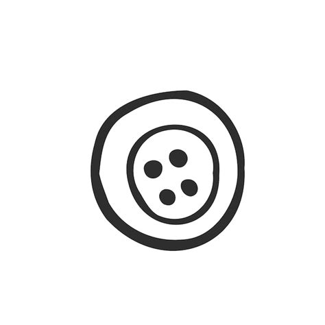 Premium Vector Clothes Buttons Hand Drawn Sketch Icons Of Sewing