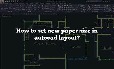 How To Set New Paper Size In Autocad Layout Design Talk