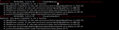 Javascript Unable To Connect Mysql Database In NestJS With Typeorm