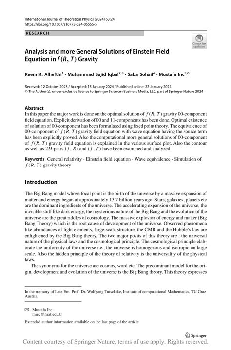 analysis and more general solutions of einstein field equation in f r t gravity request pdf