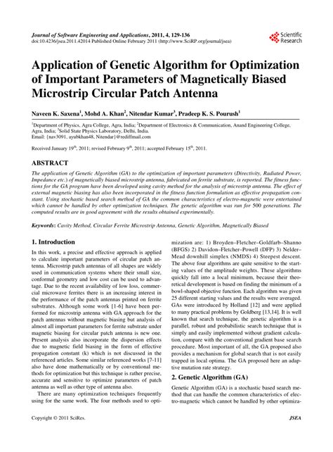 pdf application of genetic algorithm for optimization of important parameters of magnetically