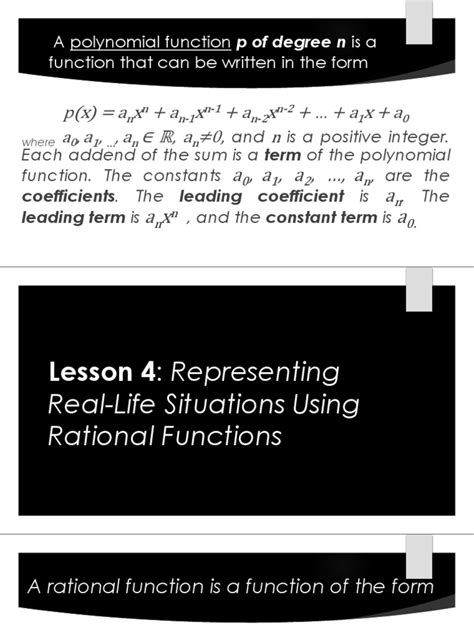 rational functions pdf equations fraction mathematics