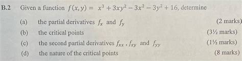 solved 2 given a function f x y x3 3xy2−3x2−3y2 16