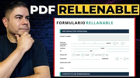 C Mo Crear Un Formulario Pdf Rellenable Para Recabar Informaci N Youtube