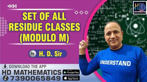 set of all residue classes modulo m with operation addition form a group modern algebra in