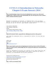 CCNA 1 V5 Introduction To Networks Chapter 6 Docx CCNA 1 V5
