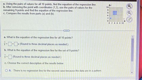 [solved] a using the pairs of values for all 10 points find the equation course hero
