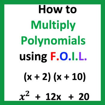 How To Multiply Polynomials Using F 0 I L Examples Guided And