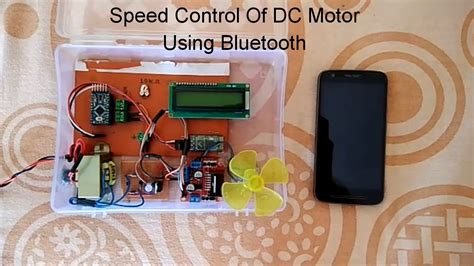 Speed Control Of Dc Motor Using Bluetooth Youtube