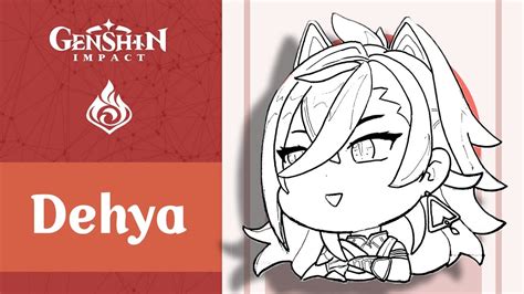 How To Draw Dehya Genshin Impact Youtube
