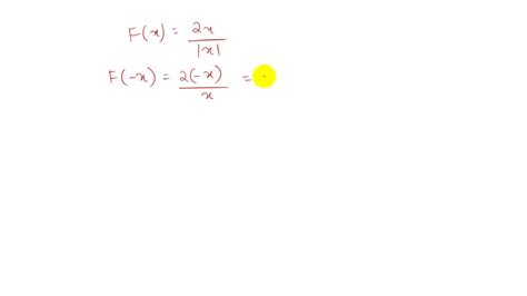 solved determine algebraically whether each function is even odd or neither f x 2 x x