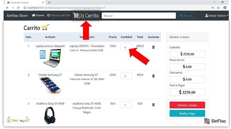 Como Hacer Un Carrito De Compras En Java Web Con MySQL Parte 06 YouTube