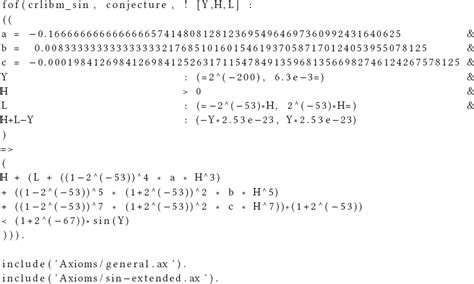 formal verification of transcendental fixed and floating point algorithms using an automatic