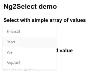 Angular2 Material Select Component Angular Script