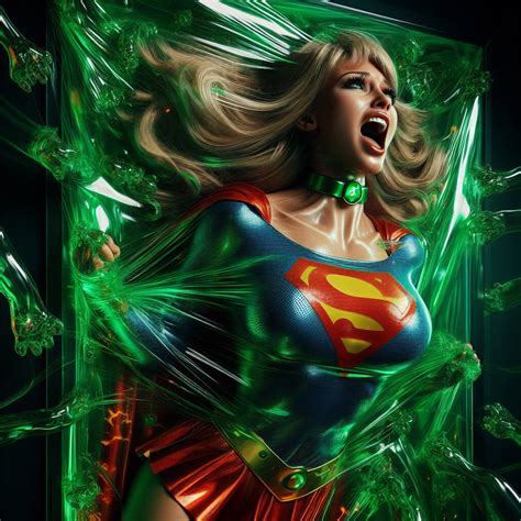 Supergirl Trapped In Demonic Kryptonite Latex By Necromancer Rev On Deviantart