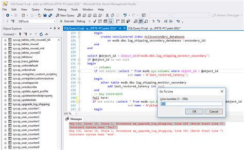 how to display line numbers in sql server management