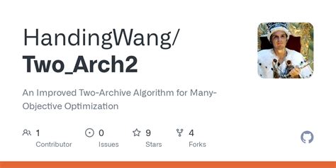 github handingwang two arch2 an improved two archive algorithm for many objective optimization