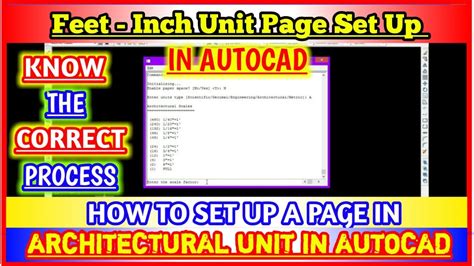 ARCHITECTURAL UNIT PAGE SETUP IN AUTOCAD L HOW TO SETUP A A4 SIZE PAGE