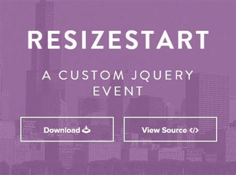 JQuery Plugin For Handling Window Resize Events Resizeend