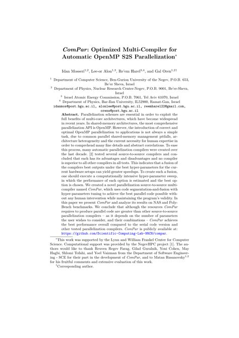 pdf compar optimized multi compiler for automatic openmp s2s parallelization
