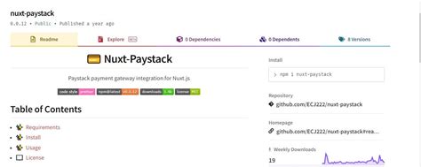 how to integrate paystack payment gateway in nuxtjs application using the nuxt paystack package