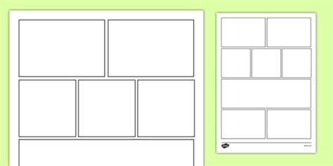 8 Box Printable Storyboard Template Story Mapping Activity