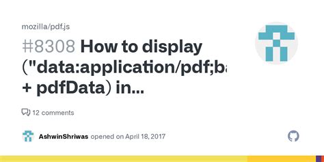 how to display data application pdf base64 pdfdata in viewer using pdf js · issue