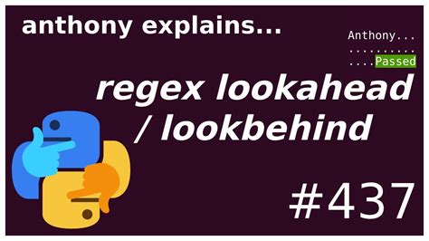Regex Lookahead Lookbehind Intermediate Anthony Explains 437 YouTube