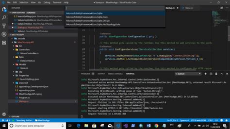 solved sqlite in asp net core with entityframeworkcore