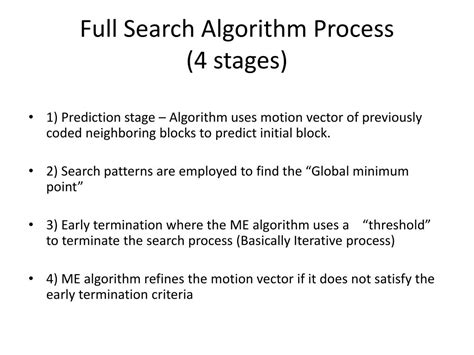ppt analysis of motion estimation algorithm hevc using multi core processing powerpoint