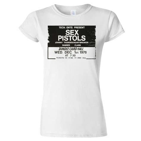 Sex Pistols Cancelled Dundee Gig Poster Womens T Shirt Punk Anarchy Chaos Printing T Shirts Sale