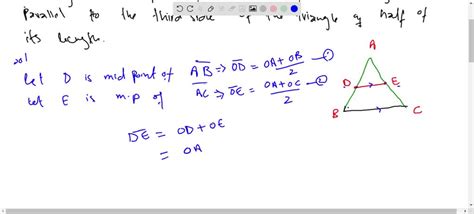 solved prove that the segment formed by joining the midpoints of two sides of a triangle is