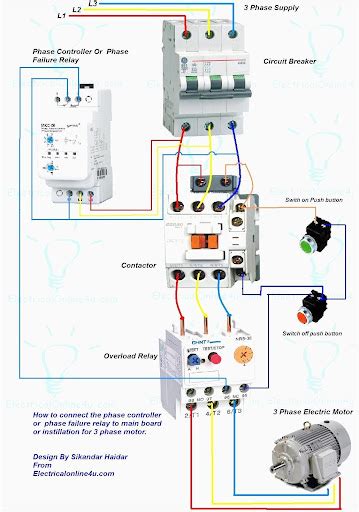 Esquema De Conexion De Un Contactor Monofasico Pin En Esquemas