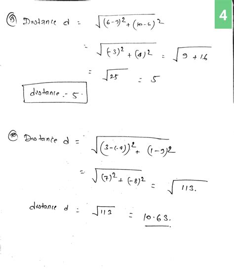 [solved] distance between two points find the distance between each pair of course hero