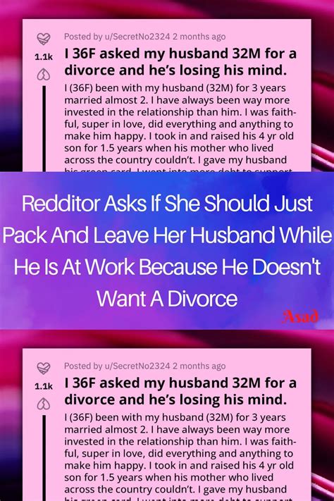 Redditor Asks If She Should Just Pack And Leave Her Husband While He Is At Work Because He Doesn