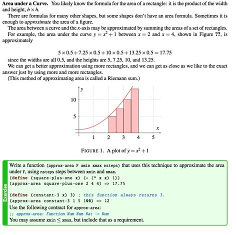 solved area under a curve you likely know the formula for the area of a rectangle it is the