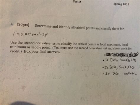 solved determine and identify all critical points and