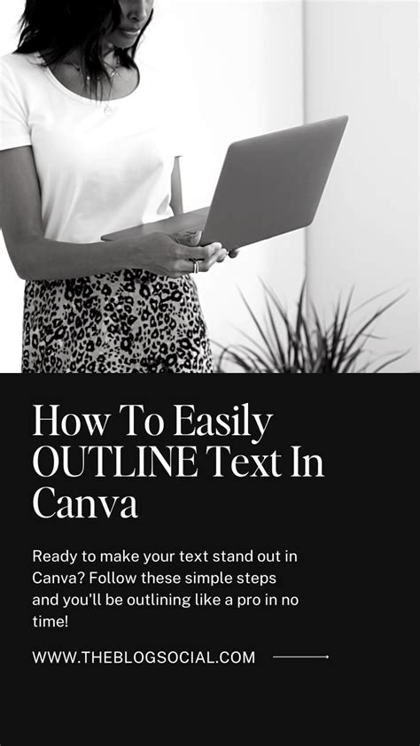 How To Easily Outline Your Text In Canva