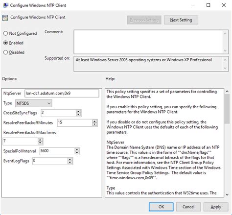 Configure NTP Time Sync Using Group Policy TheITBros