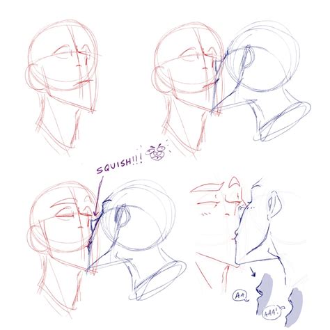 How I Draw Kisses Art Tutorials Drawing Poses Drawing Reference