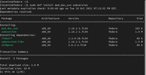 how to install svn on rhel based linux distributions bu cert