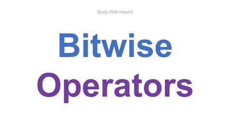 Understanding Bitwise Operators In Programming YouTube