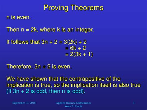 applied discrete mathematics week 2 proofs ppt download