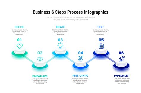 Business Steps Process Infographics Graphic By Innni Creative Fabrica