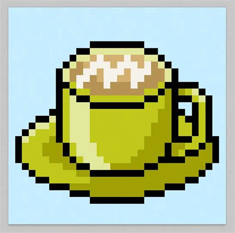 How To Make A Pixel Art Latte Mega Voxels