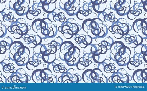 light blue seamless overlapping circles background pattern stock vector illustration of