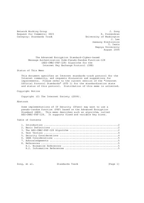 pdf the advanced encryption standard cipher based message authentication code pseudo random