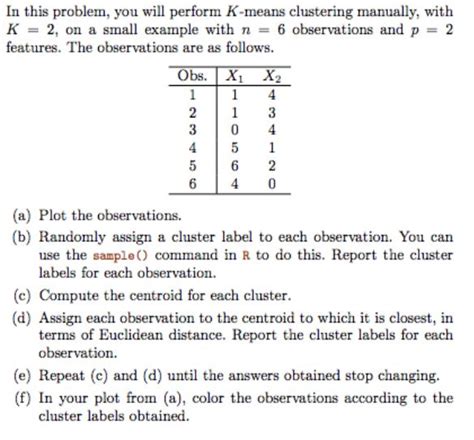 solved in this problem you will perform k means cluster