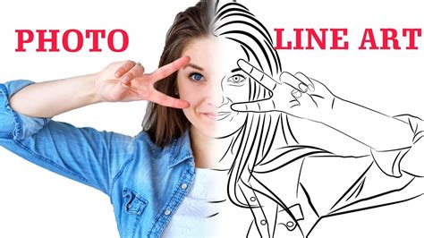 Convert Photo To Line Portrait Vector Tutorial Inkscape YouTube
