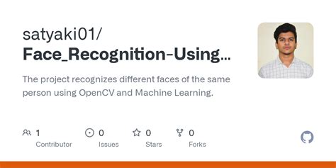 Face Recognition Using Opencv Face Recognition Project Ipynb At Main